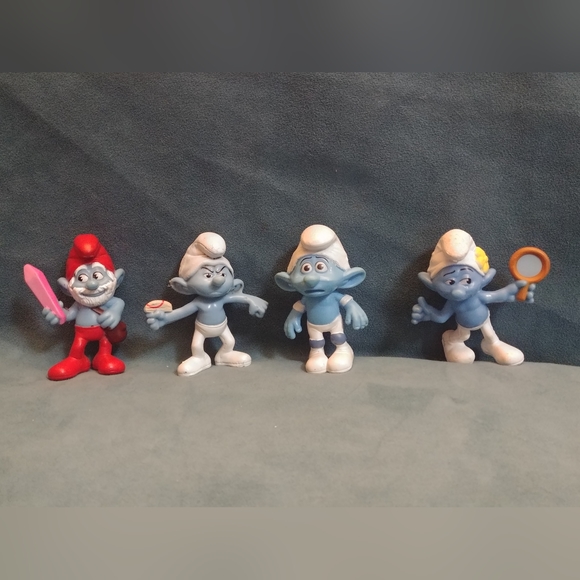 Toys | Four Smurf Figures Dd | Poshmark